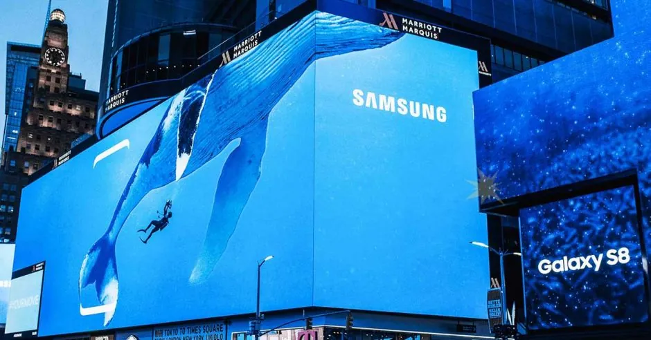 Samsung instaló más de 1.000 mts2 de pantallas en Times Square ...